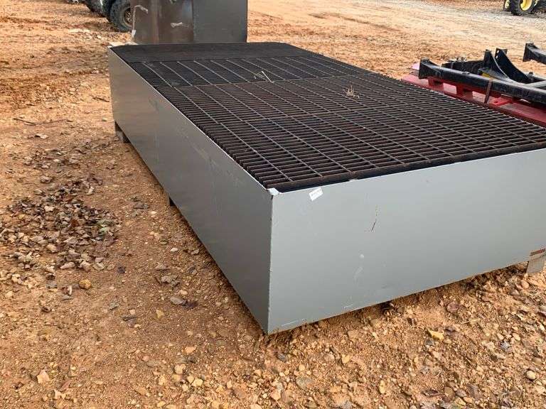 52" x 100" Grated Steel Containment Vat - Witcher Farms