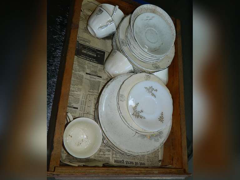 Plates and Cup Set - Wolfe Auction & Realty, LLC