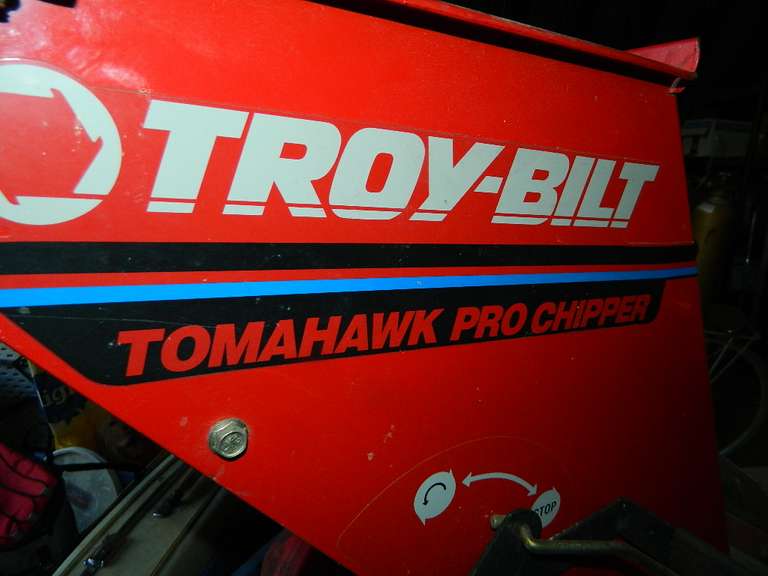 Troy-Bilt 10 HP Tomahawk Pro Chipper - Wolfe Auction & Realty, LLC
