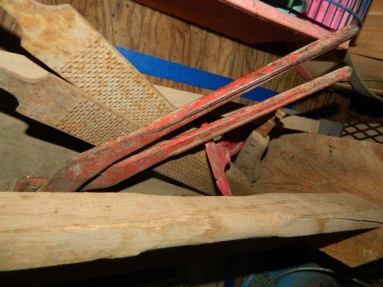 Farrier Tools in Wood Tool Box, Homemade Farrier Hoof Stand - Wolfe ...