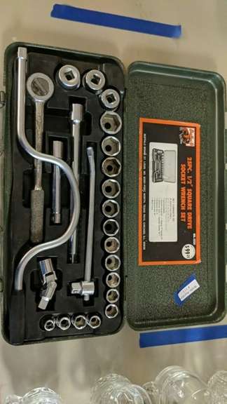 Half inch drive socket set by Buffalo - Wolfe Auction & Realty, LLC
