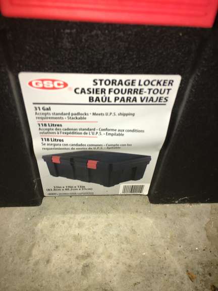 GSC 31 Gallon Storage Locker - Wolfe Auction & Realty, LLC