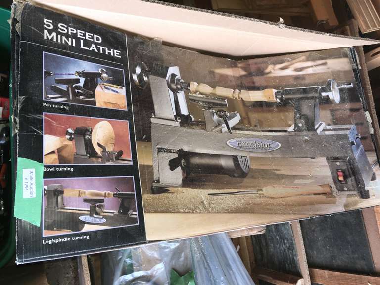 5 Speed Mini Lathe (Excelsior) - Wolfe Auction & Realty, LLC