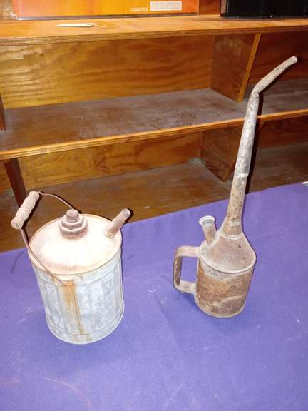 Antique oil containers - Wolfe Auction & Realty, LLC