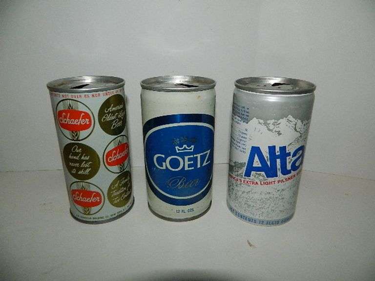 Collectible Beer Cans - Wolfe Auction & Realty, LLC