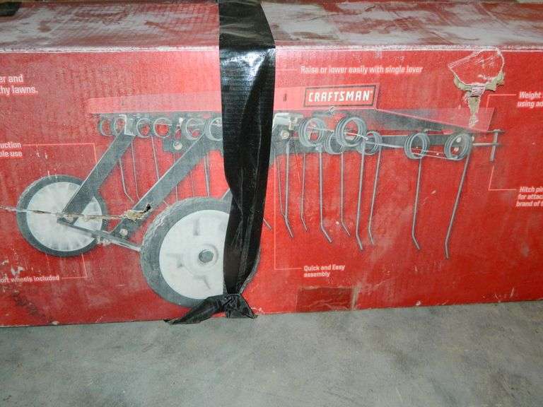 40" Tractor Tow Dethatcher Craftsman - Wolfe Auction & Realty, LLC