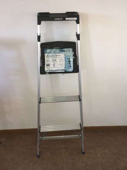 Cosco 3 Step folding step Ladder - Wolfe Auction & Realty, LLC