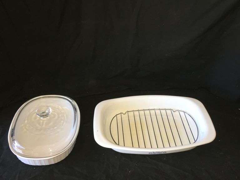 Corning ware roaster Dishes - Wolfe Auction & Realty, LLC
