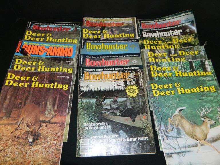 Vintage Deer & Deer Hunting Magazines - Wolfe Auction & Realty, LLC