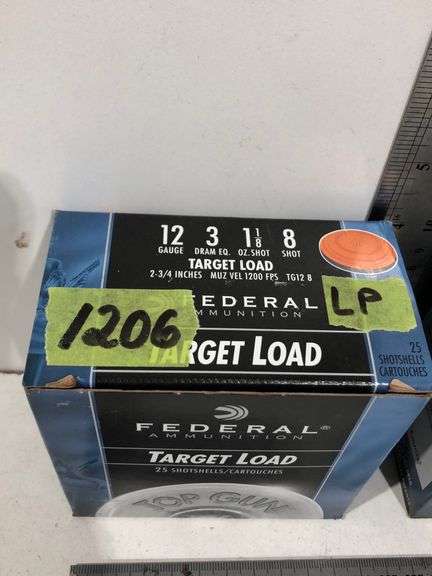 2 FEDERAL TARGET LOAD 12 GA 2 3/4" #8 SHOT SHOTGUN SHELLS, FULL BOXES ...