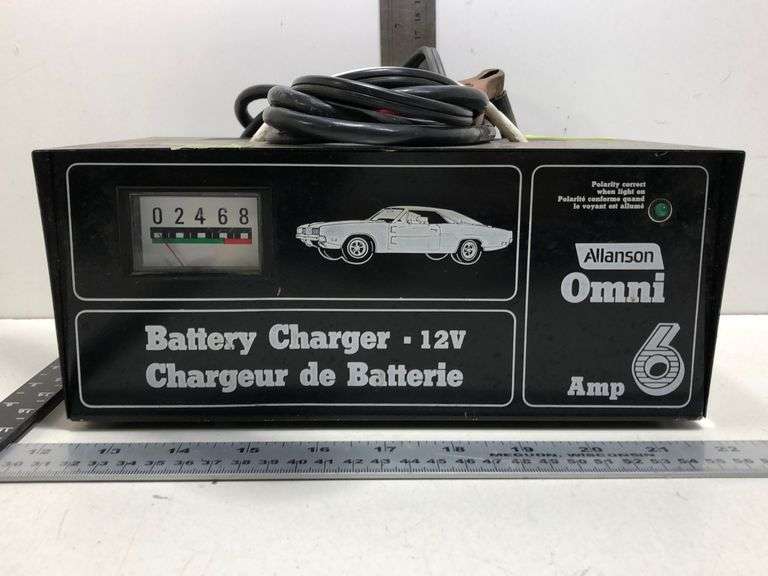 ALLANSON OMNI 12V 6 AMP BATTERY CHARGER - Wild Rose Auction Services