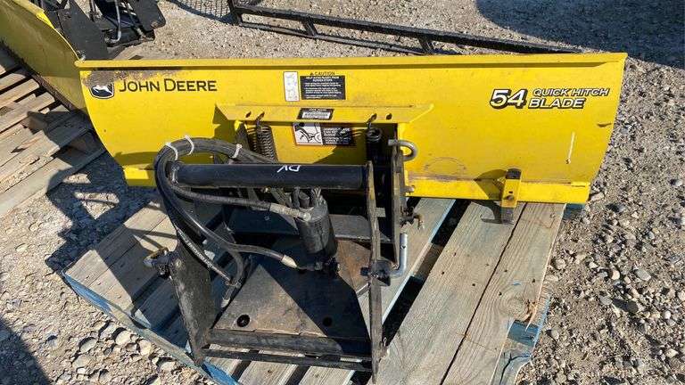 JOHN DEERE TRACTOR 400 SERIES 54" QUICK HITCH SNOW BLADE - LIKE NEW ...