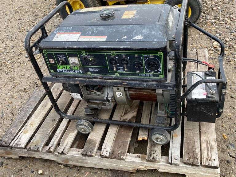 ARCTIC CAT GENERATOR - MODEL # AC7500GD2E - NO VISIBLE SN - Wild Rose ...