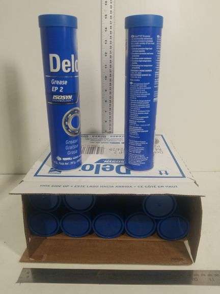 10 TUBES OF CHEVRON DELO GREASE EP2 - Wild Rose Auction Services