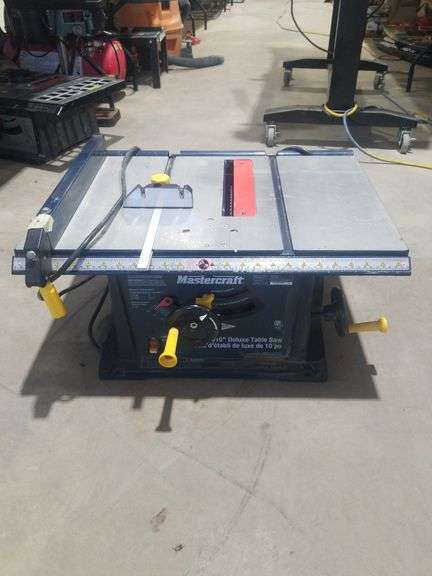MASTERCRAFT TABLE SAW - Wild Rose Auction Services