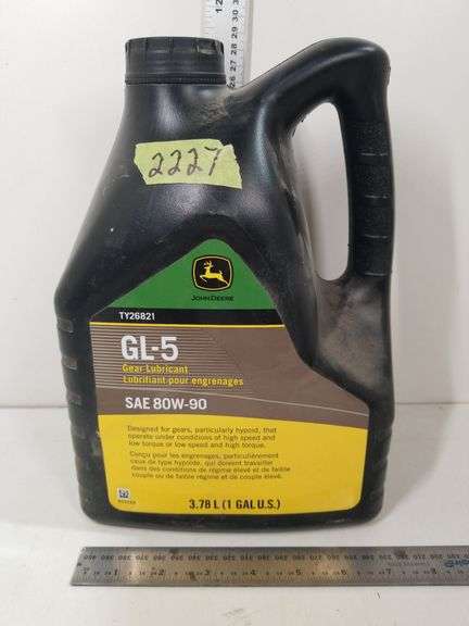 JOHN DEERE GL-5 GEAR LUBRICANT - SAE-80W-90, 3.78L (1 GAL U.S.) - Wild ...