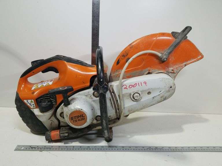 STIHL TS420 SAW - Wild Rose Auction Services