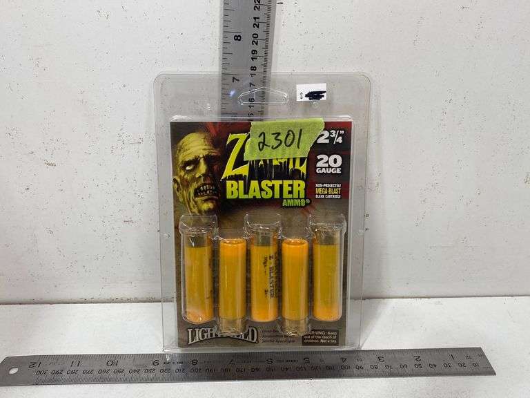 LIGHTFIELD "ZOMBIE BLASTER AMMO" NON PROJECTILE MEGA BLAST BLANK ...