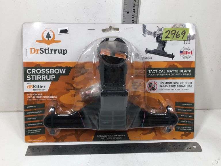 DR STIRRUP- CROSSBOW STIRRUP TACTICAL MATT BLACK - Wild Rose Auction ...