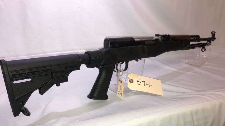 SKS SEMI-AUTO RIFLE W/SYNTHETIC PISTOL GRIP & W/BAYONET, 7.62 X 39 ...