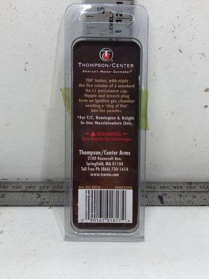 THOMPSON CENTER MUSKET CAP NIPPLE 1/4X28 THREAD FOR TRADITIONAL AND ...