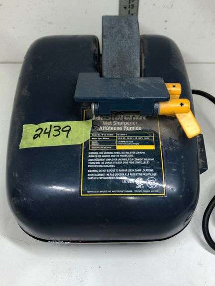 MASTERCRAFT WET SHARPENER, 170 RPM MODEL 55-3504-4 - Wild Rose Auction ...