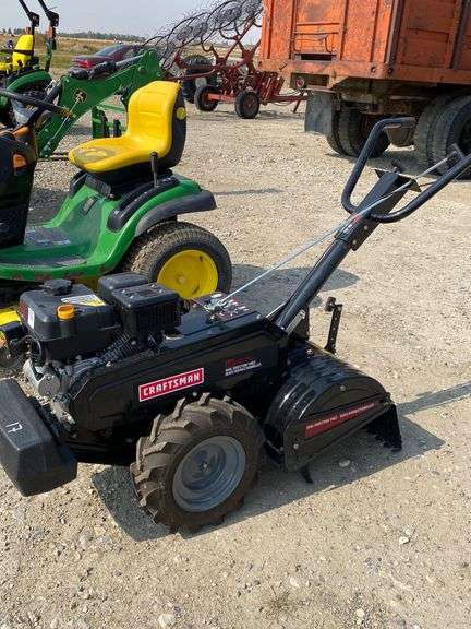 CRAFTSMAN ROTOTILLER, 18", DUAL DIRECTION TINES - Wild Rose Auction ...
