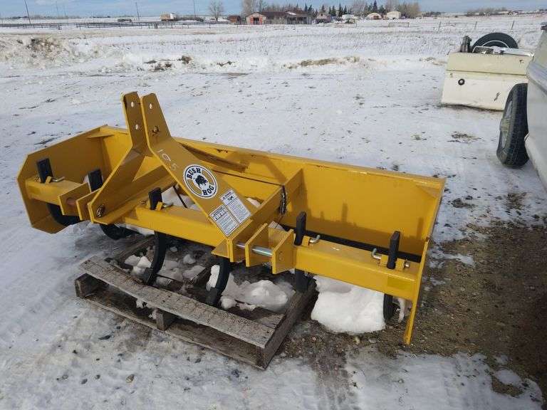 BUSH HOG - 3 POINT HITCH LANDSCAPE SCRAPER BUCKET WITH SCAREFIRES ...