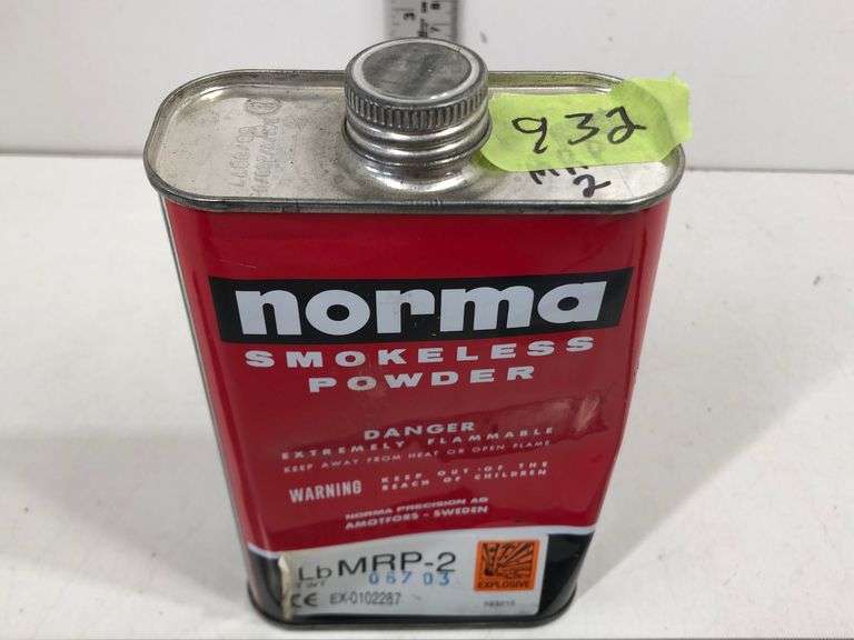 NORMA SMOKELESS POWDER - Wild Rose Auction Services
