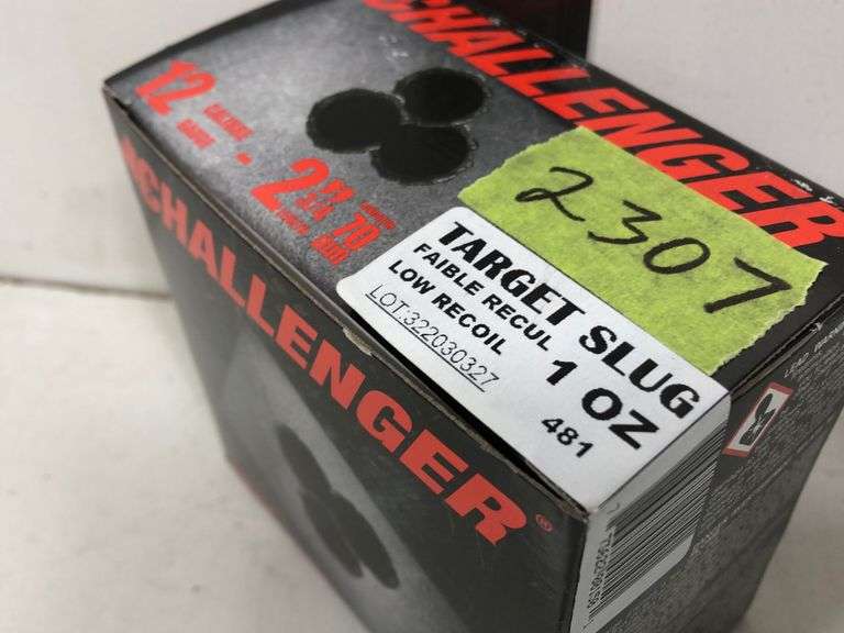 CHALLENGER 12 GAUGE X 2 3/4" TARGET SLUG LOW RECOIL, 1 OZ. - Wild Rose ...