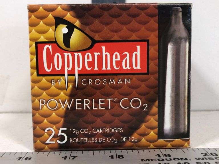 CROSMAN POWERLET CO2 CARTRIDGES COPPERHEAD 12 GR APPROX 21 - Wild Rose ...