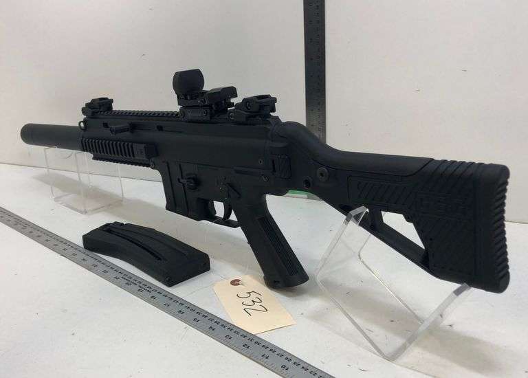 BLUE LINE SOLUTIONS, GSG-15 SEMI-AUTO RIFLE, .22 CAL LR HV, W/ 3 MAGS ...