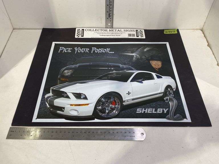 COLLECTOR METAL SIGNS "PICK YOUR POISON" BY SHELBY 20" X 16" - Wild ...