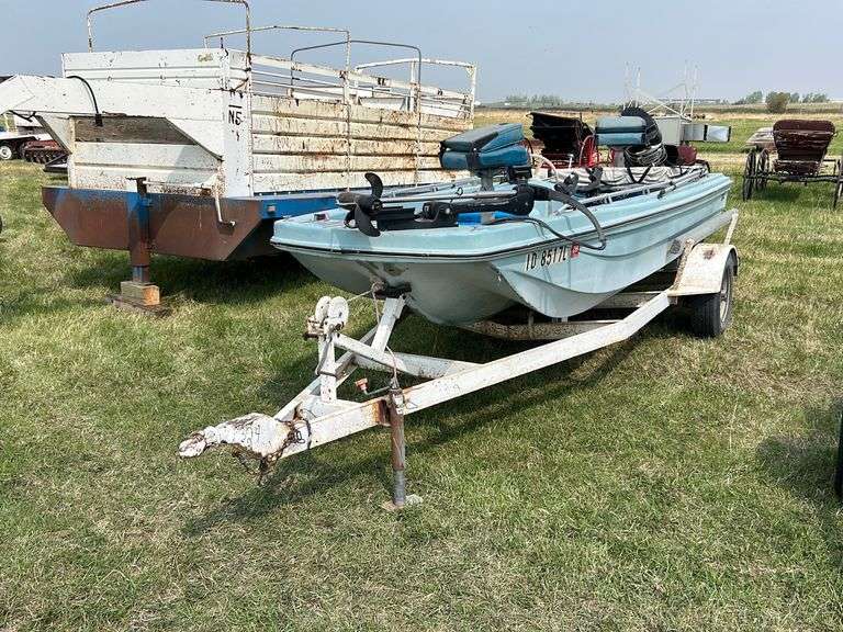 TIDE CRAFT BASS BOAT & TRI HAUL TRAILER - Wild Rose Auction Services