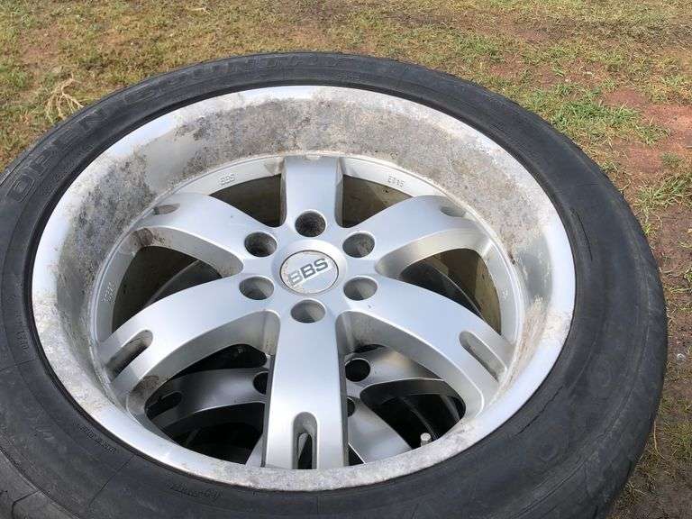 4 - TOYO A/T OPEN-COUNTRY TIRES, SIZE 305/45R22, ON 6 BOLT BBS RIMS ...