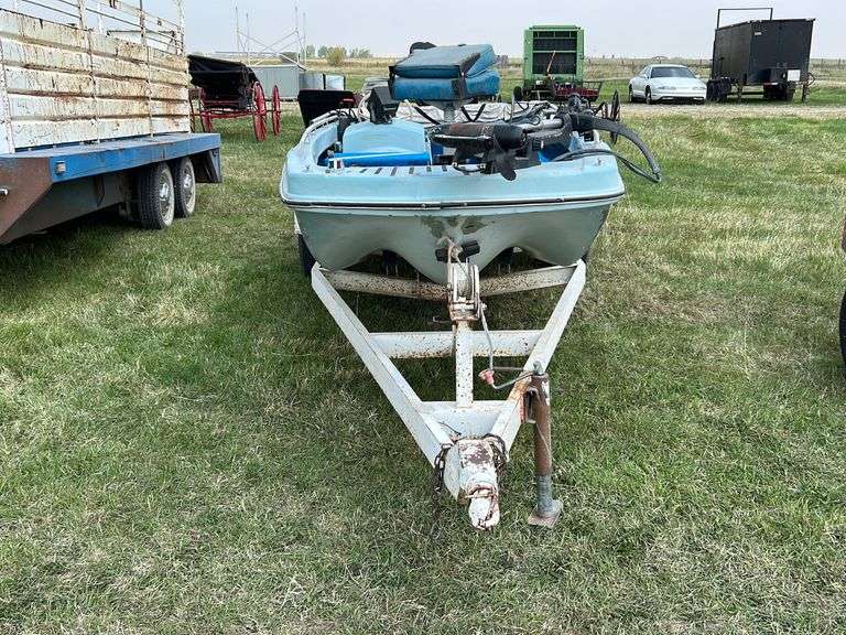 TIDE CRAFT BASS BOAT & TRI HAUL TRAILER - Wild Rose Auction Services