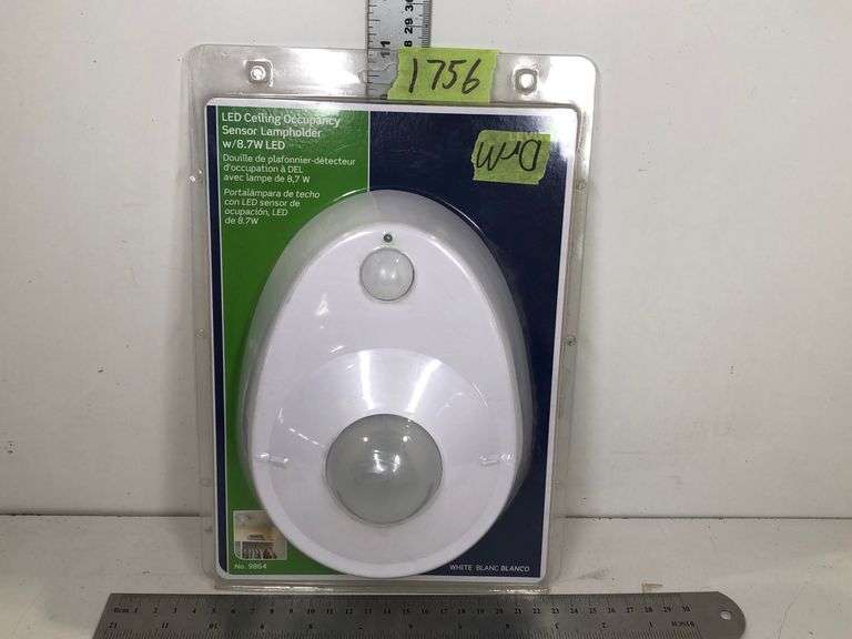 NEW LEVITON LED CEILING OCCUPANCY SENSOR LAMP HOLDER W/ 8.7W LED, MODEL ...