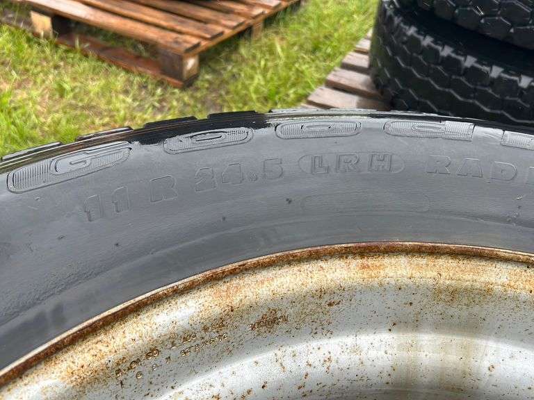 2 - BF GOODRICH ST230 11R24.5 LRH RADIAL TIRES ON RIMS - Wild Rose ...