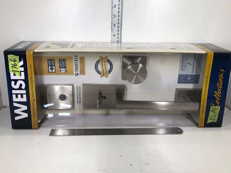 NEW WEISER SMARTKEY DOOR KIT, 1 HANDEL, 1 LOCK, 1 KNOB - Wild Rose ...