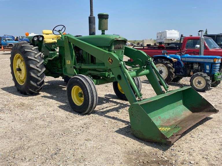 1964-72 JOHN DEERE 4020 DIESEL TRACTOR W/ JD 158 LOADER - Wild Rose ...