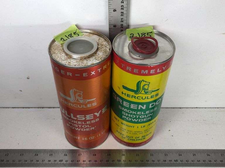 (1) HERCULES BULLSEYE SMOKELESS PISTOL POWDER, Approx. 3/4 Full, (1 ...