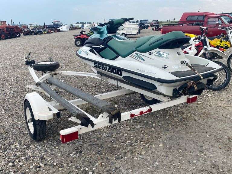 2000 SEADOO BOMBARDIER GTX MILLENNIUM EDITION 5H-1188 ON SHORELANDER ...