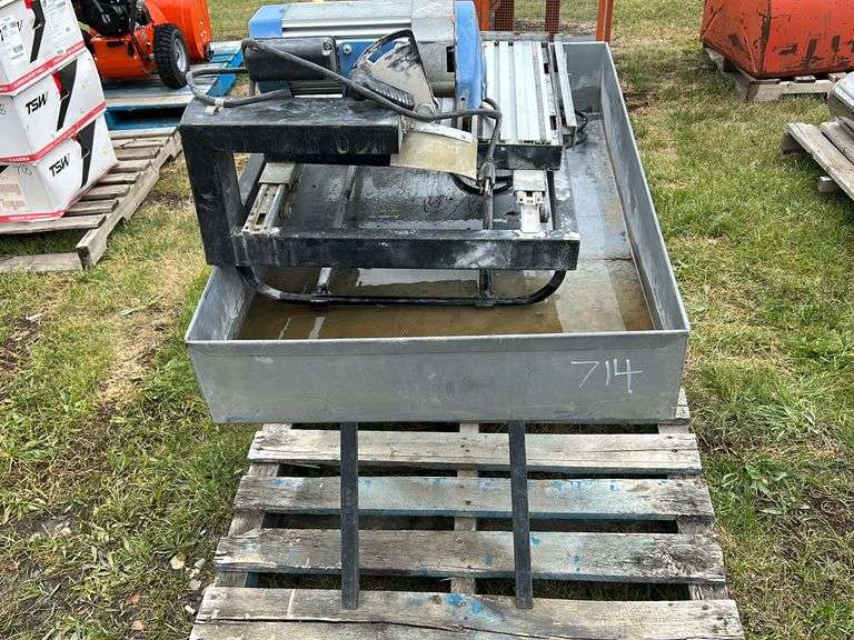 BOLTON PRO 6" WET TILE SAW W/ ALUM TUB & STAND 120V, - Wild Rose ...