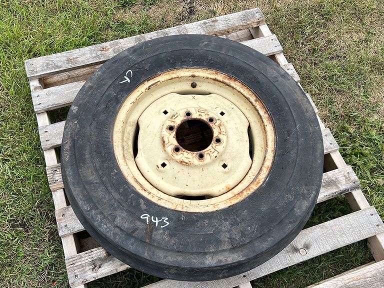 BF GOODRICH MULTI RING 7.50-18 TIRE ON STEEL RIM - Wild Rose Auction ...