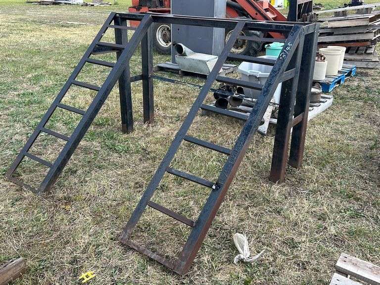 HOMEMADE METAL UTV/ATV RAMP SET, Approx. 61" X 57" X 40" - Wild Rose ...