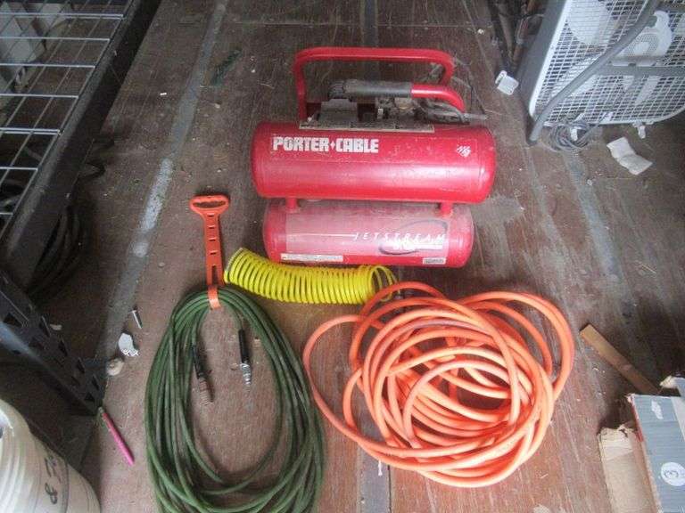 PORTER CABLE JET STREAM CF2400 2HP 4 GALLON PORTABLE AIR COMPRESSOR ...