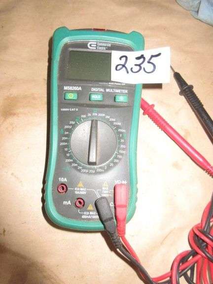COMMERCIAL ELECTRIC DIGITAL MULTIMETER MS8260A - World Wide Auction Inc