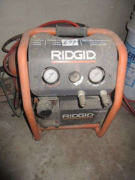 RIDGID AIR COMPRESSOR - World Wide Auction Inc