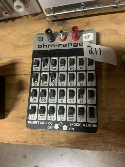 OHMITE OHM-RANGER 3420 OHM TESTER - World Wide Auction Inc