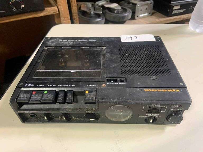 VINTAGE MARANTZ PMD201 PORTABLE CASSETTE RECORDER - World Wide Auction Inc